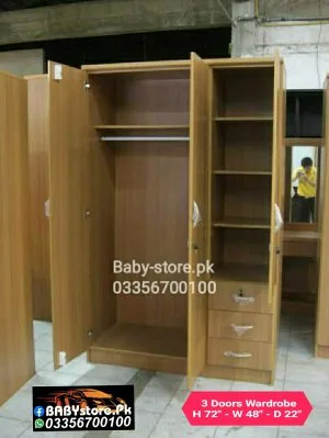 Wooden baby cupboard store